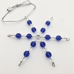 World Earth Beaded Snowflake Christmas Ornament/gift Tag With - Etsy