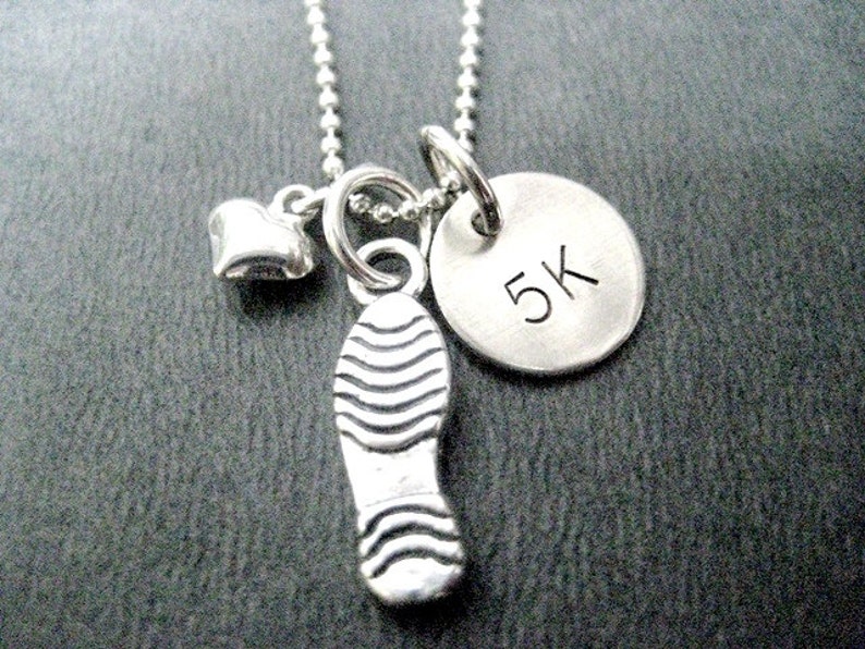 LOVE to RUN 5K Sterling Silver Half Marathon Running Necklace | Etsy