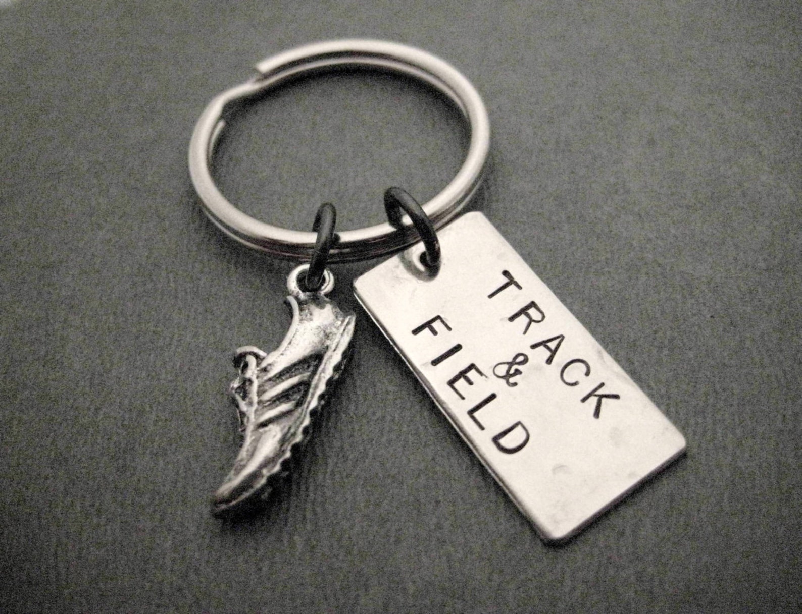 TRACK & FIELD Key Chain / Bag Tag Ball Chain or Key Ring | Etsy