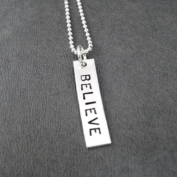Believe Necklace - Etsy