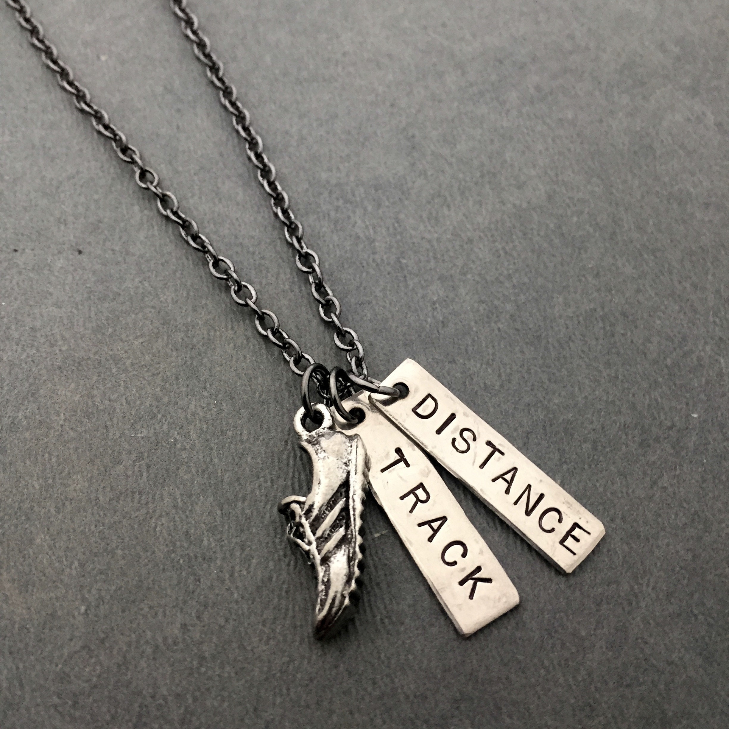 RUN TRACK DISTANCE Necklace Distance Running Necklace on | Etsy