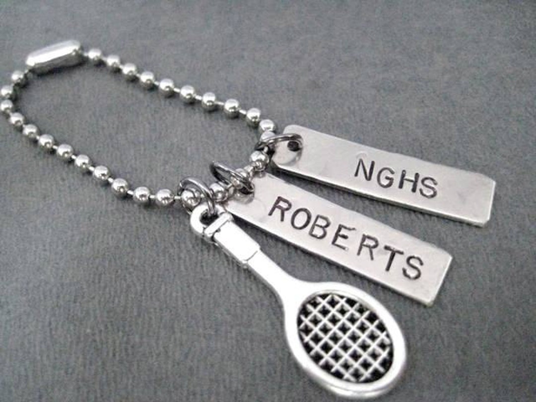 SPORT Personalized Key Chain / Bag Tag - Sport Charm - 4 Inch Ball ...