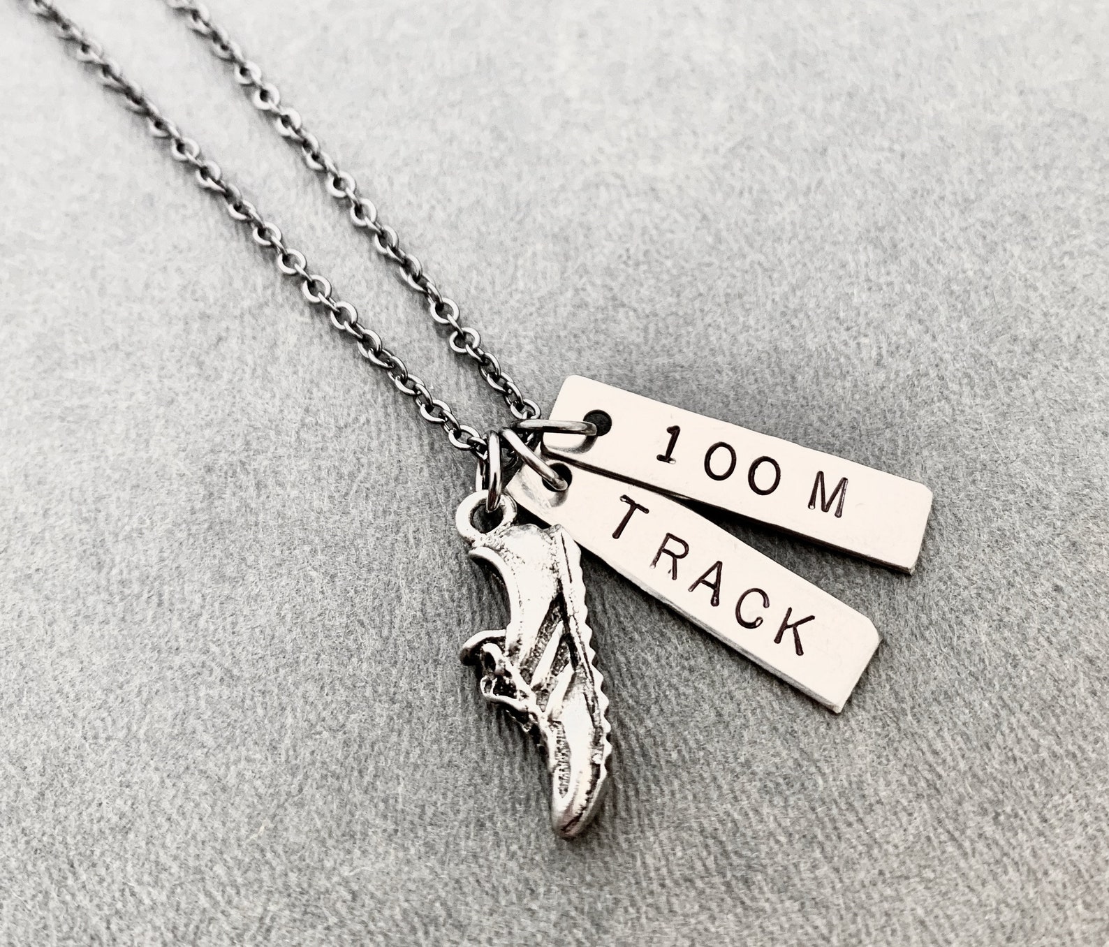 RUN TRACK 100 METER Necklace Track Running Necklace on - Etsy