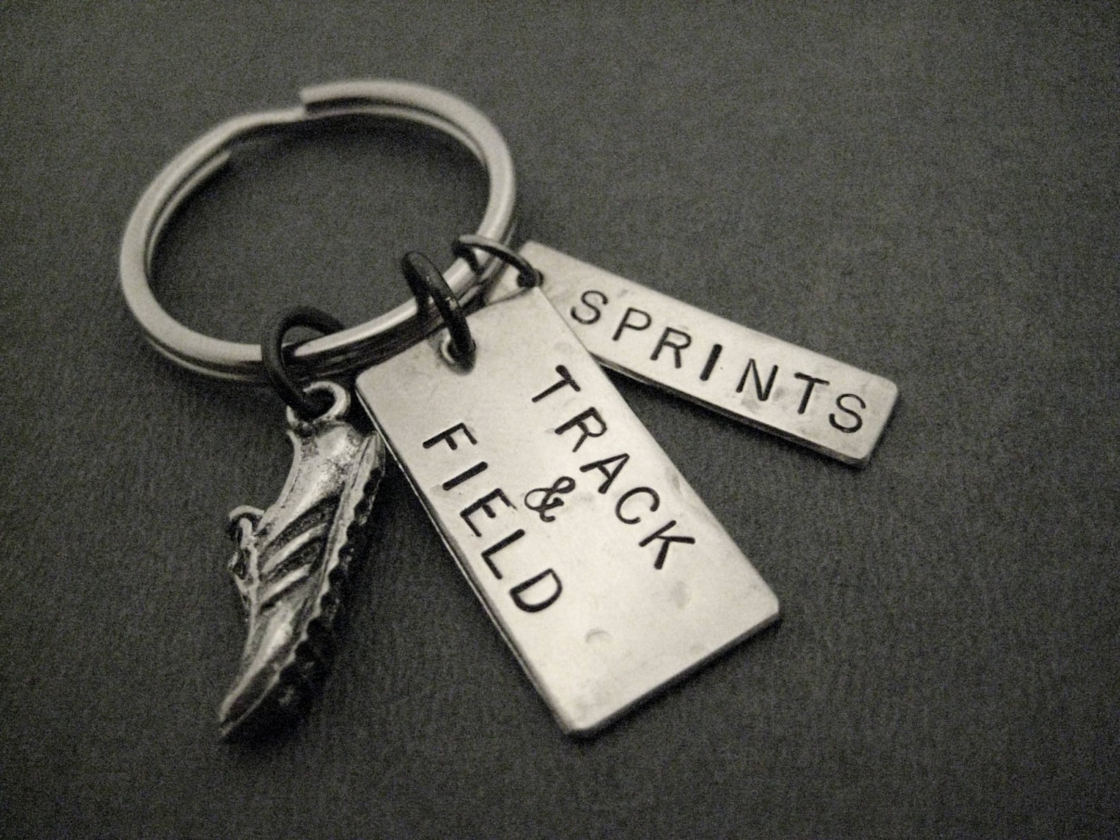 TRACK & FIELD Key Chain / Bag Tag Ball Chain or Key Ring | Etsy