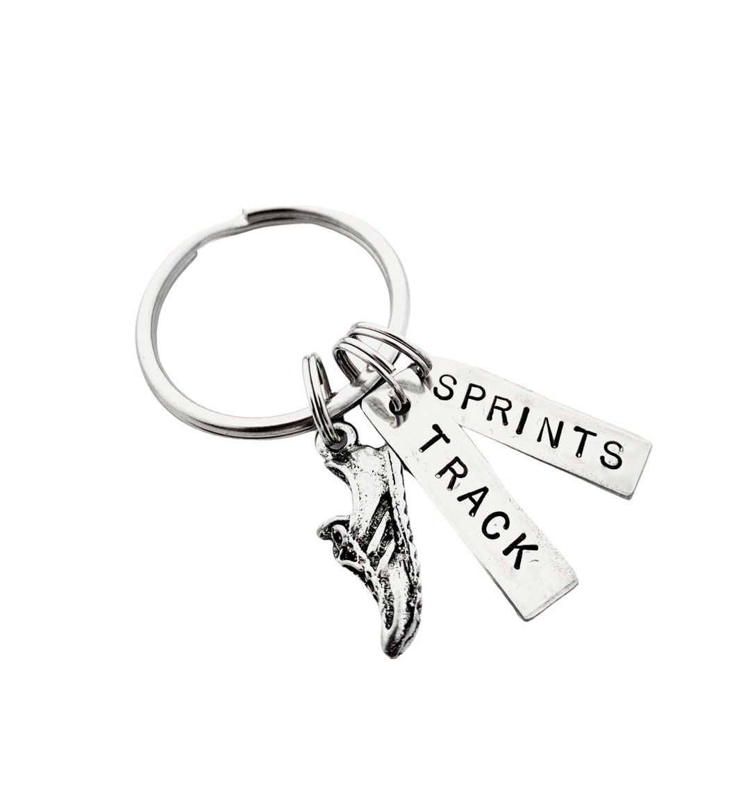 TRACK DISTANCE or EVENT Key Chain / Bag Tag - Choose Your Track Event ...