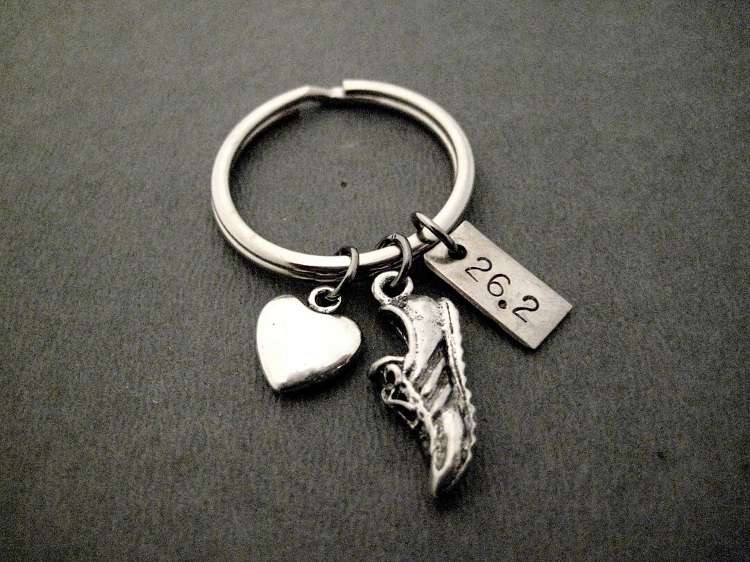 Love to Run DISTANCE Key Chain / Bag Tag - 5k, 10k, 13.1, 26.2 or XC ...