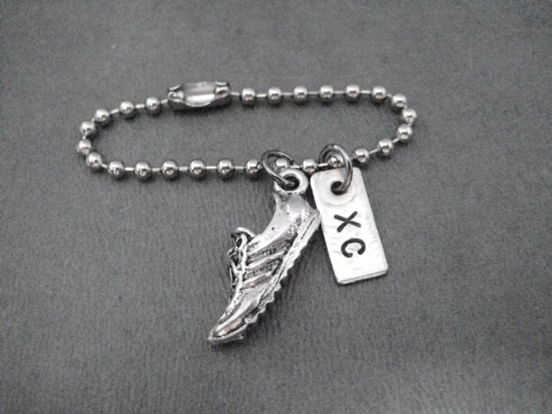 XC Run XC Cross Country Key Chain Ball Chain or Key Ring | Etsy