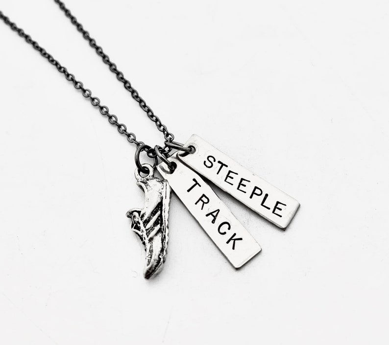 RUN TRACK STEEPLE Necklace Steeplechase Track Necklace on - Etsy