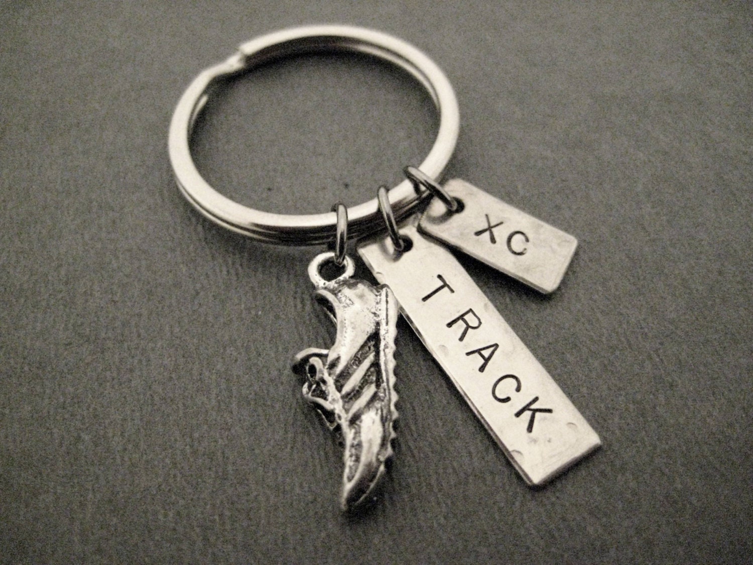 Run TRACK XC Key Chain / Bag Tag - Ball Chain or Key Ring - Add a Track ...