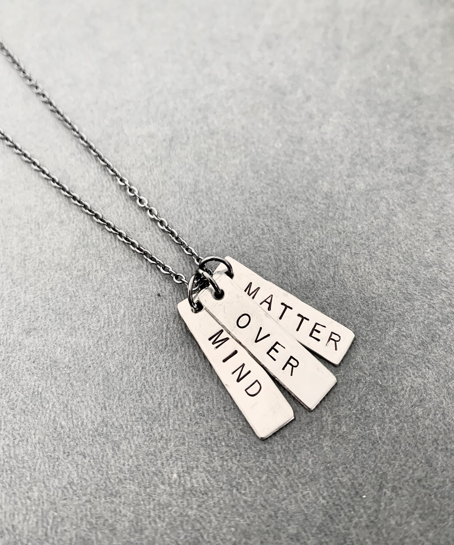MIND OVER MATTER 3 Pendant Necklace- Motivational / Inspirational ...