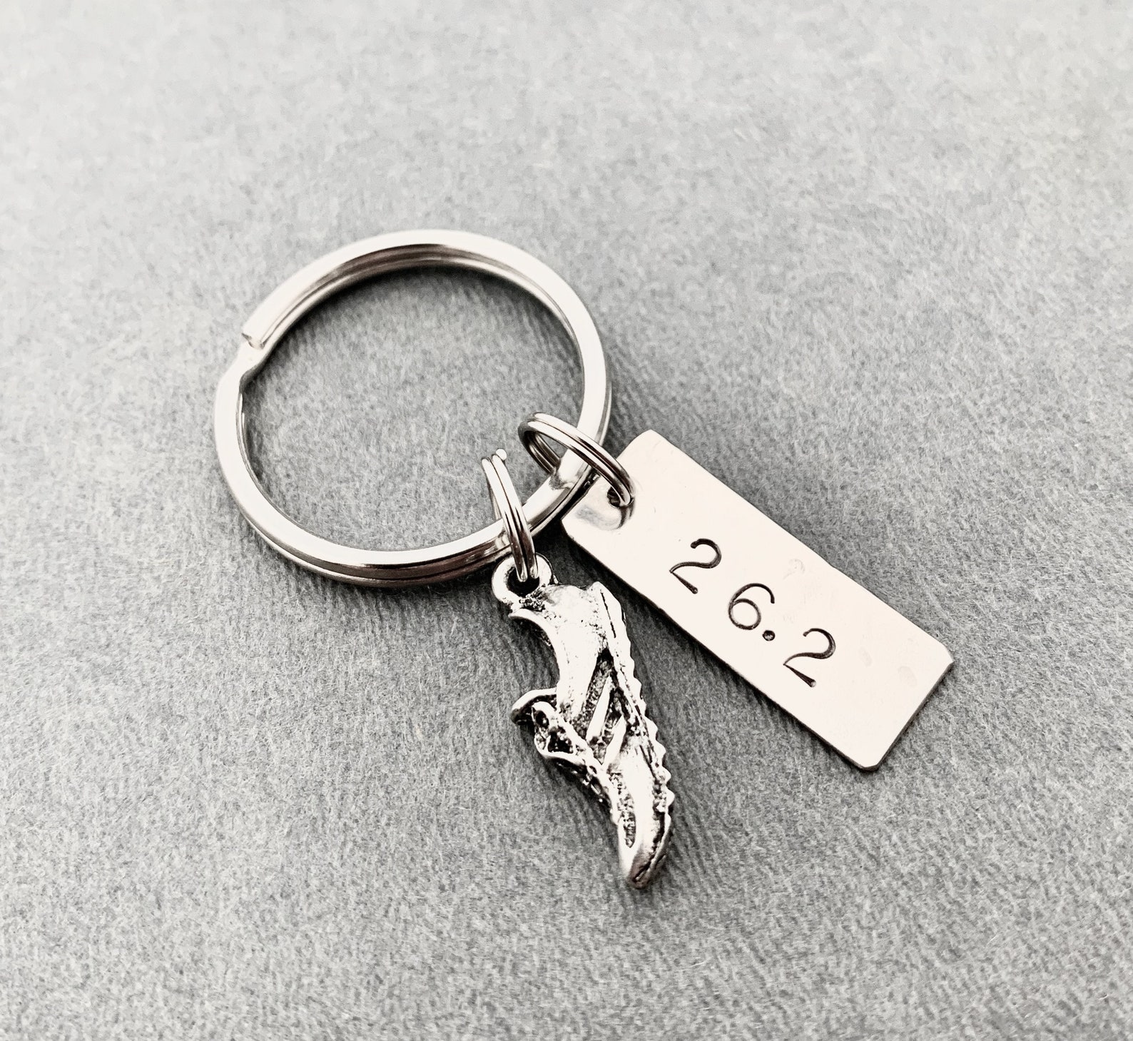 Run DISTANCE Key Chain / Bag Tag - Large RUN, 5k, 10k, 13.1, 26.2 or XC ...