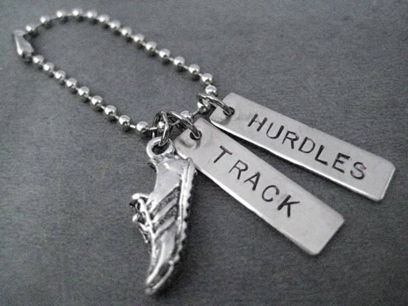 TRACK DISTANCE or EVENT Key Chain / Bag Tag Ball Chain or - Etsy