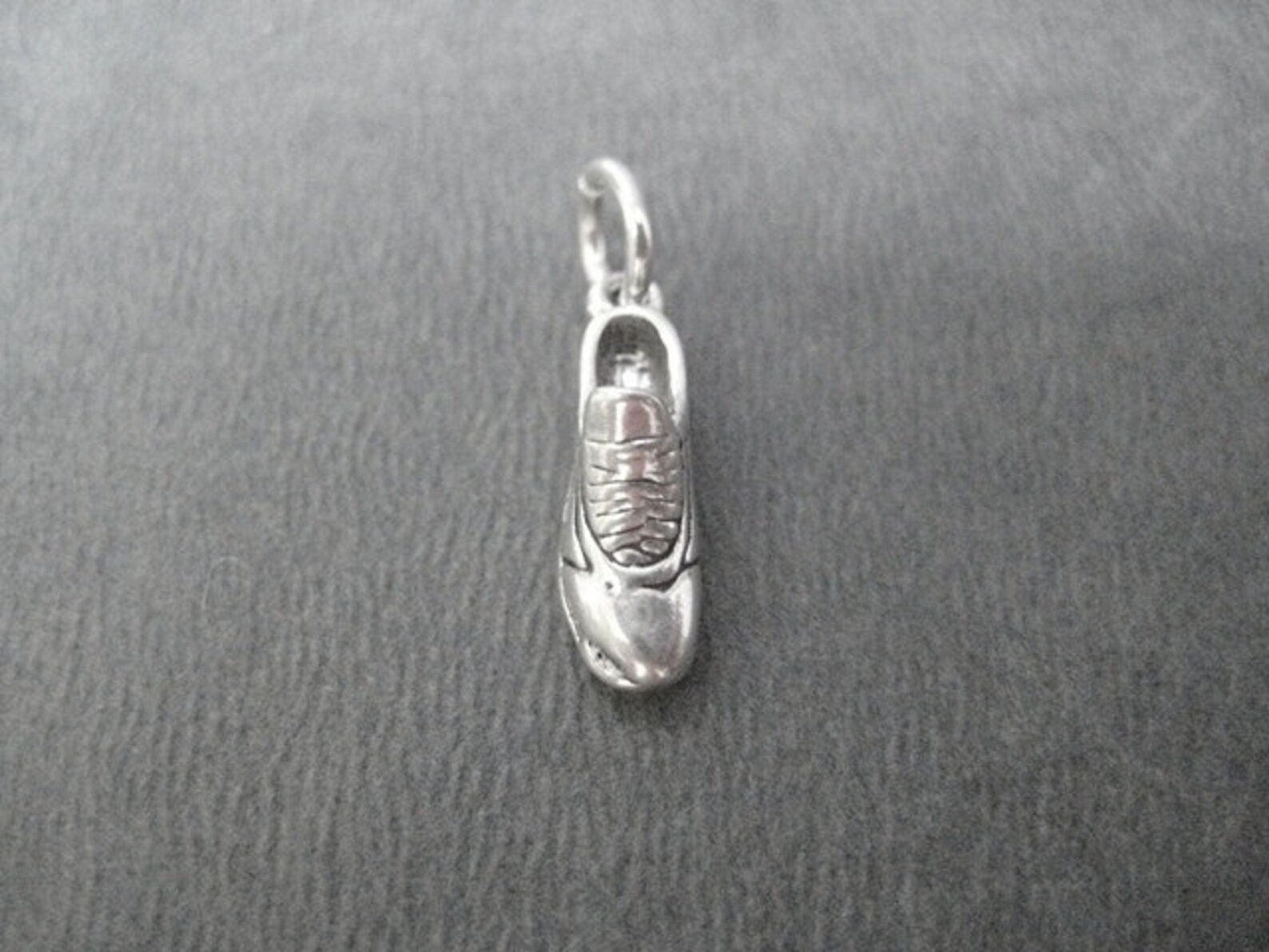 Sterling Silver RUNNING SHOE Charm - Add on Charm - Sterling Running ...