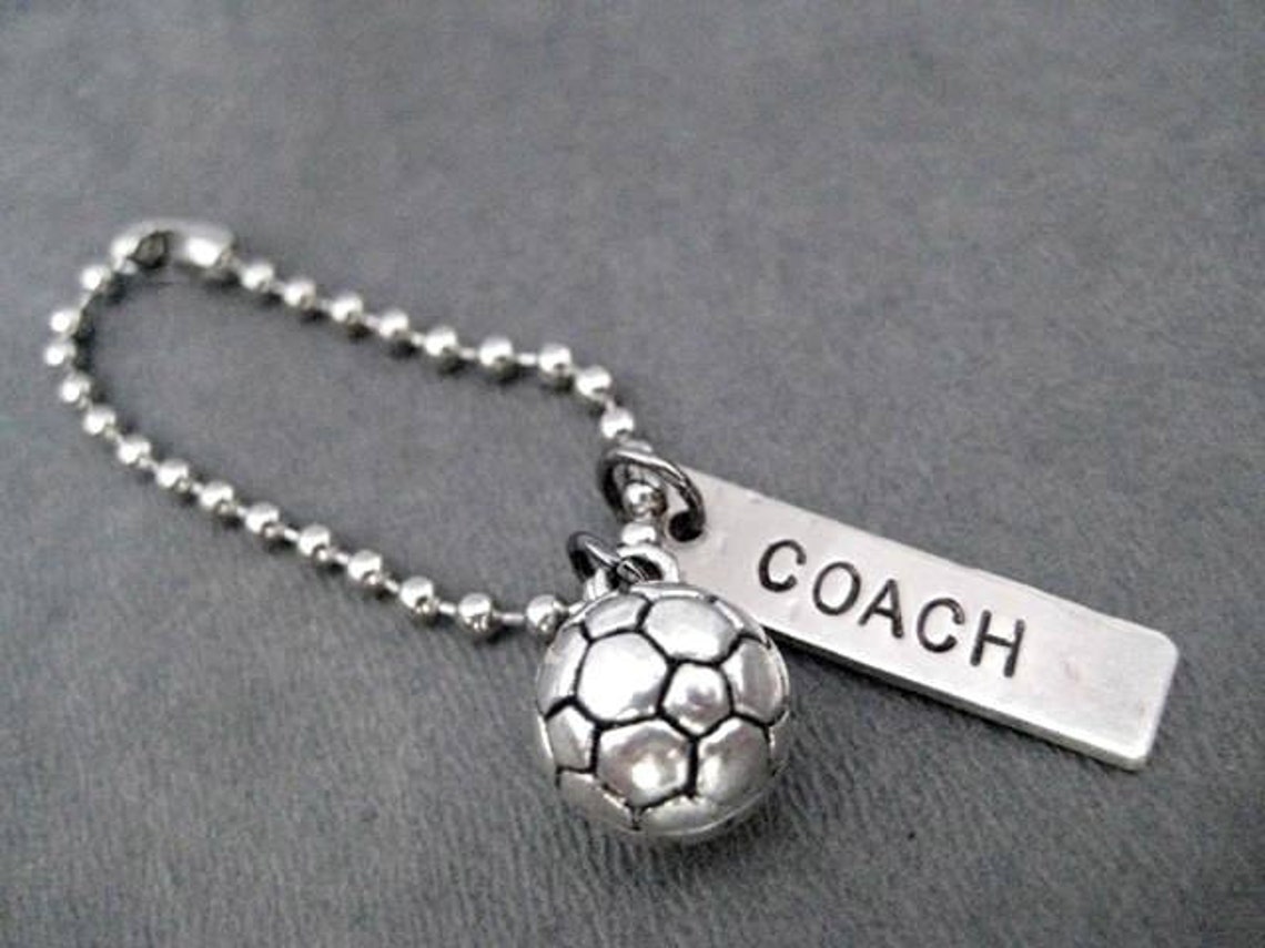 Team Coach SPORT Key Chain / Bag Tag 4 inch Stainless Ball | Etsy