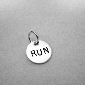 RUN - JUST RUN Sterling Silver Running Necklace - Hand Crafted Run ...