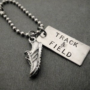 TRACK & FIELD Key Chain / Bag Tag - Ball Chain or Key Ring - Track Key ...