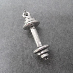 BARBELL CHARM - Add ONE (1) Barbell Charm to Your Necklace or Wrap ...