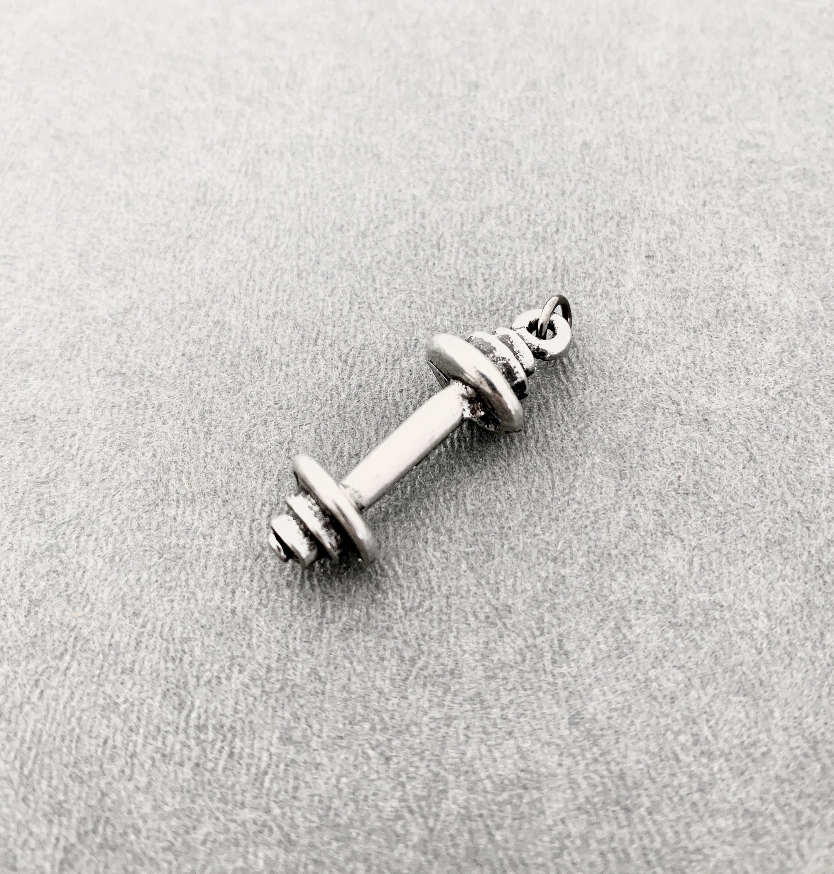 BARBELL CHARM - Add ONE (1) Barbell Charm to Your Necklace or Wrap ...