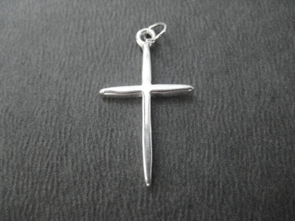 Sterling Silver CROSS Charm Add on Charm - Etsy