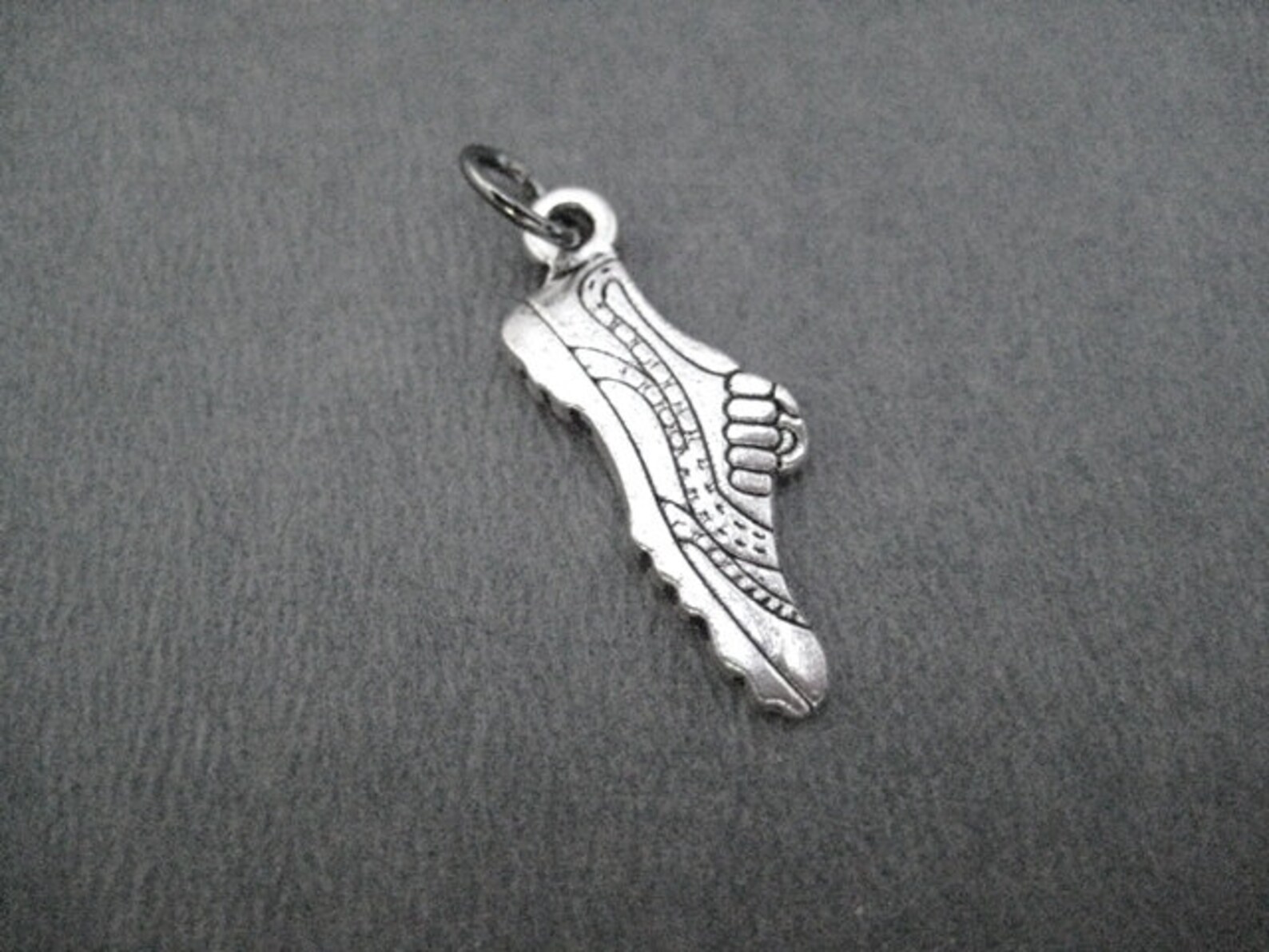 Flat Pewter Track Spike RUNNING Shoe Charm - Choose Only 1 or Set of 5 ...