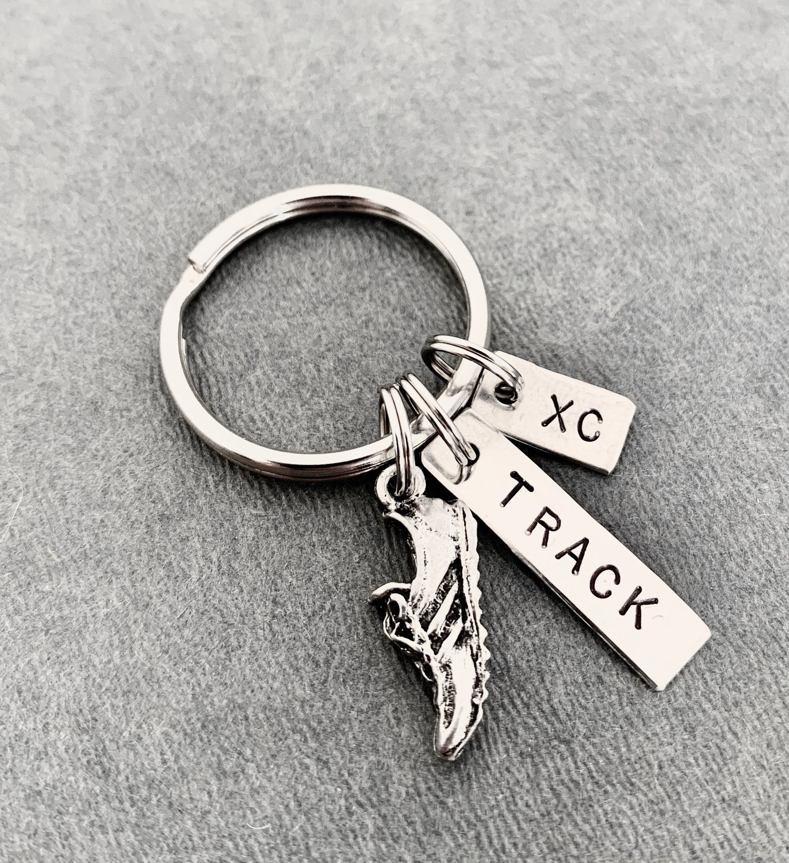 Run TRACK XC Key Chain / Bag Tag Ball Chain or Key Ring - Etsy