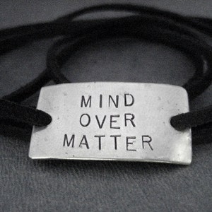 MIND OVER MATTER Wrap Bracelet - Inspirational Jewelry - Nickel Silver ...