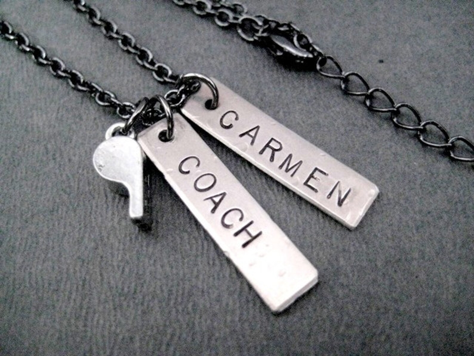 COACH Personalized Necklace Personalized Coach Necklace With - Etsy