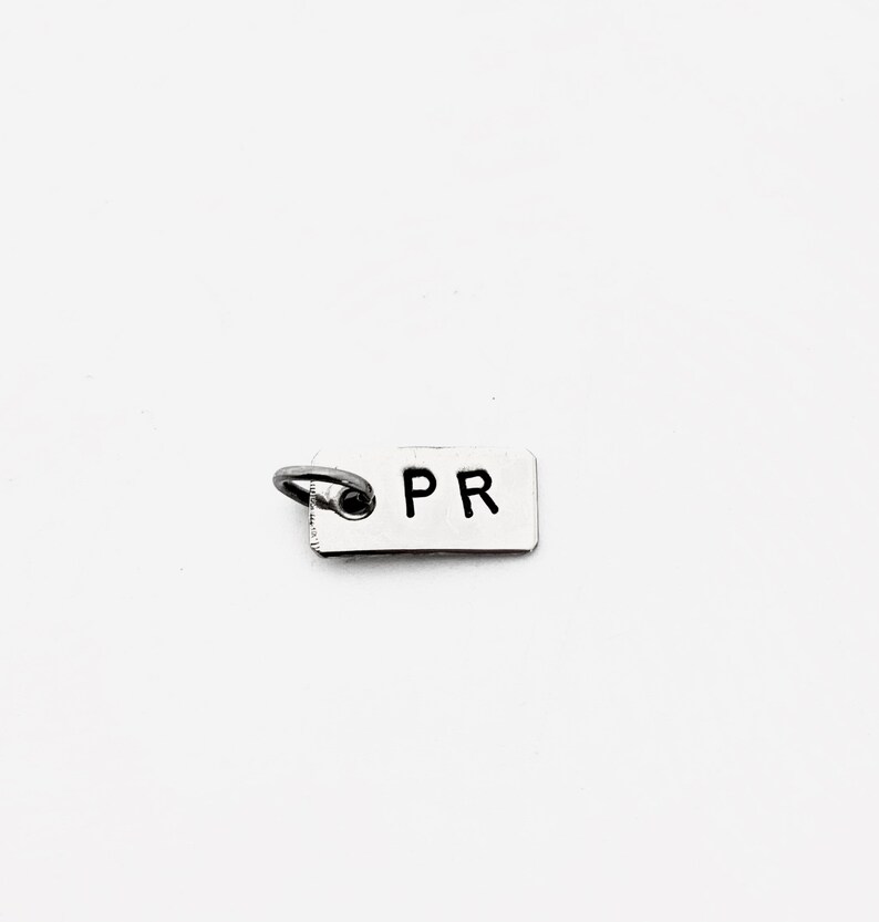 ONE 1 PR Personal Record Pendant Only Hand Hammered Nickel - Etsy