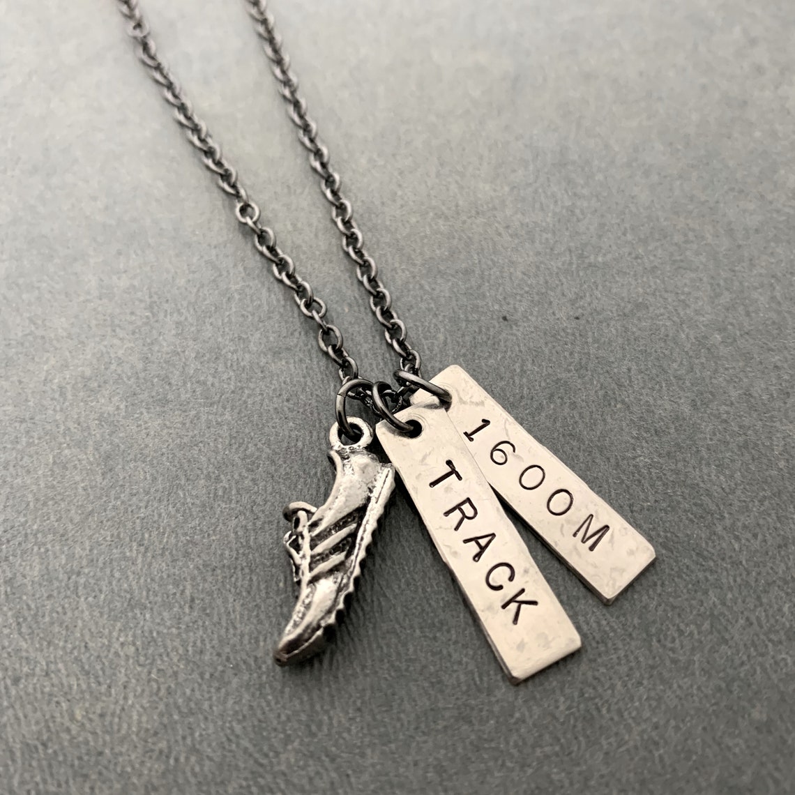 RUN TRACK 1600 METER Necklace Mile Runner Necklace on | Etsy