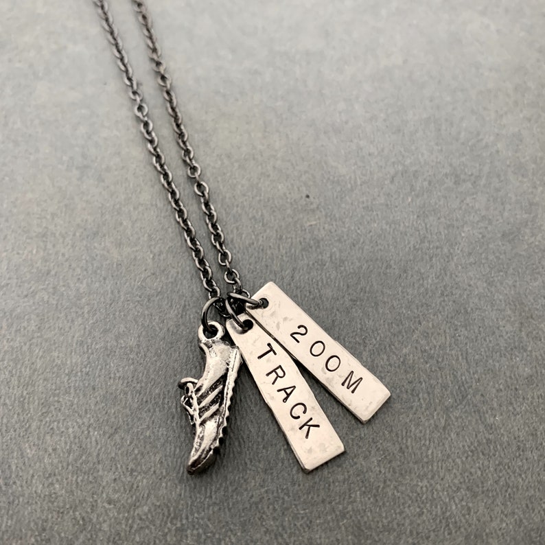 RUN TRACK 200 METER Necklace Track Running Necklace on - Etsy