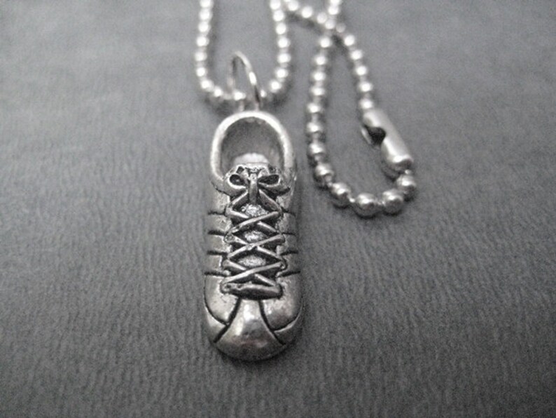 RUN Just RUN UNISEX Necklace With Large Pewter Running Shoe - Etsy