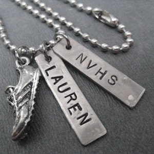 TRACK RUNNING Necklace Personalized Custom High School Running Necklace ...