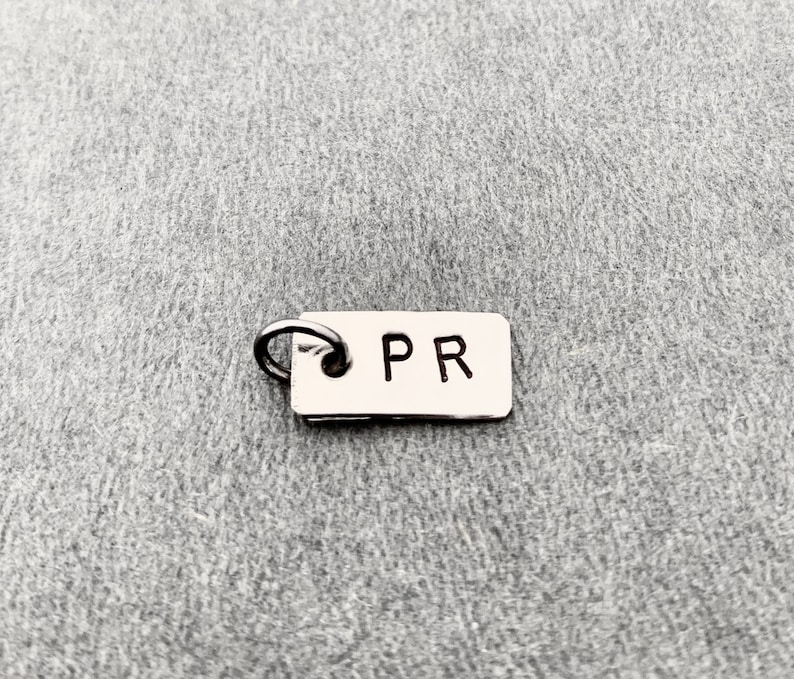 ONE 1 PR Personal Record Pendant Only Hand Hammered Nickel - Etsy