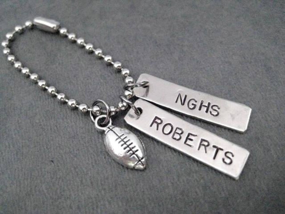 SPORT Personalized Key Chain / Bag Tag - Sport Charm - 4 Inch Ball ...