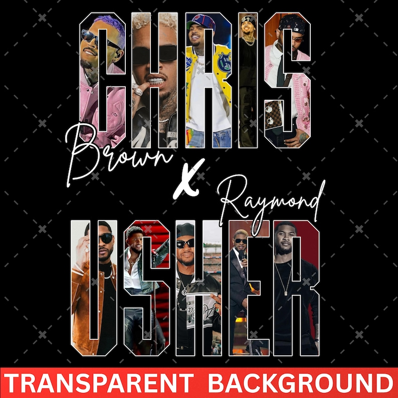 Raymond and Brown R&B Tour 2026: Chris Brown X Usher PNG File (digital ...