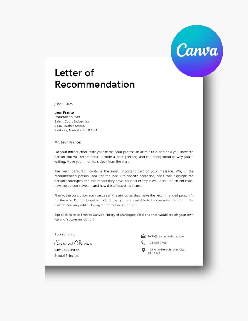 Editable Resume Template Canva | Modern CV Template | Professional ...