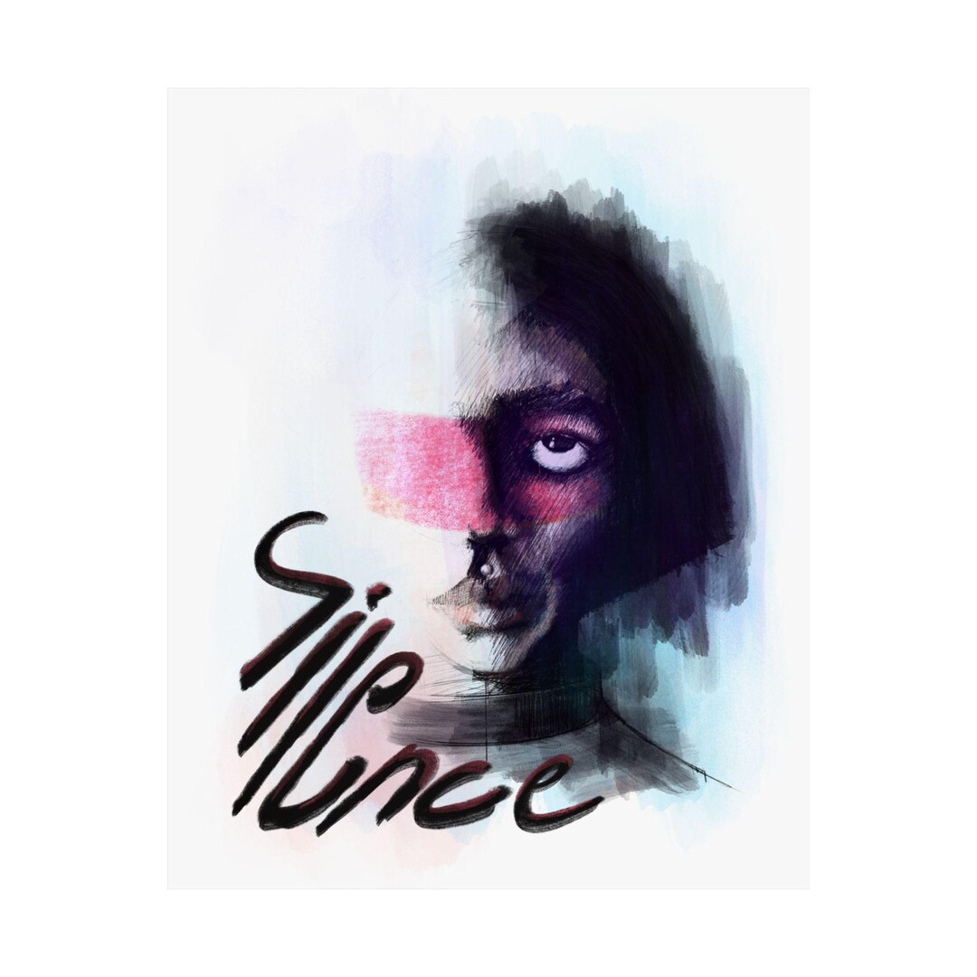 Silent Face Portrait Poster | Matte Vertical Art Print - Etsy