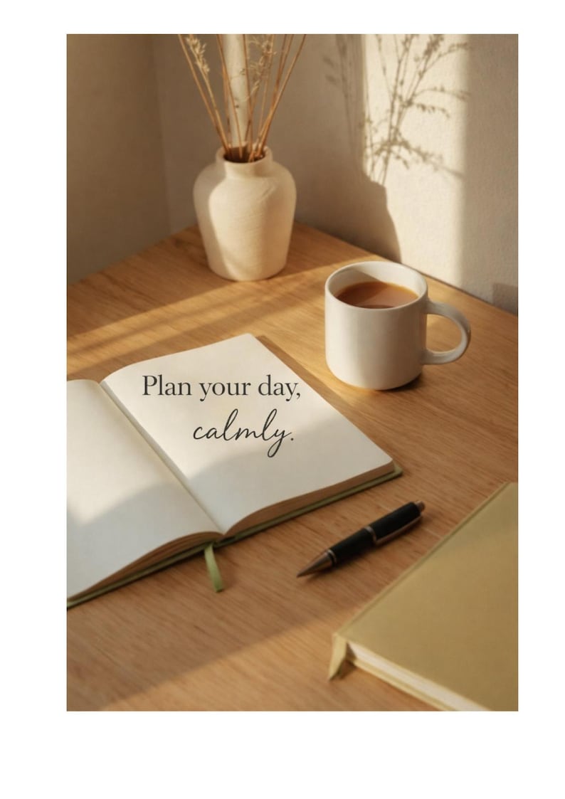 Minimal Printable Daily & Weekly Planner | Calm Productivity Digital Planner PDF - Etsy Israel