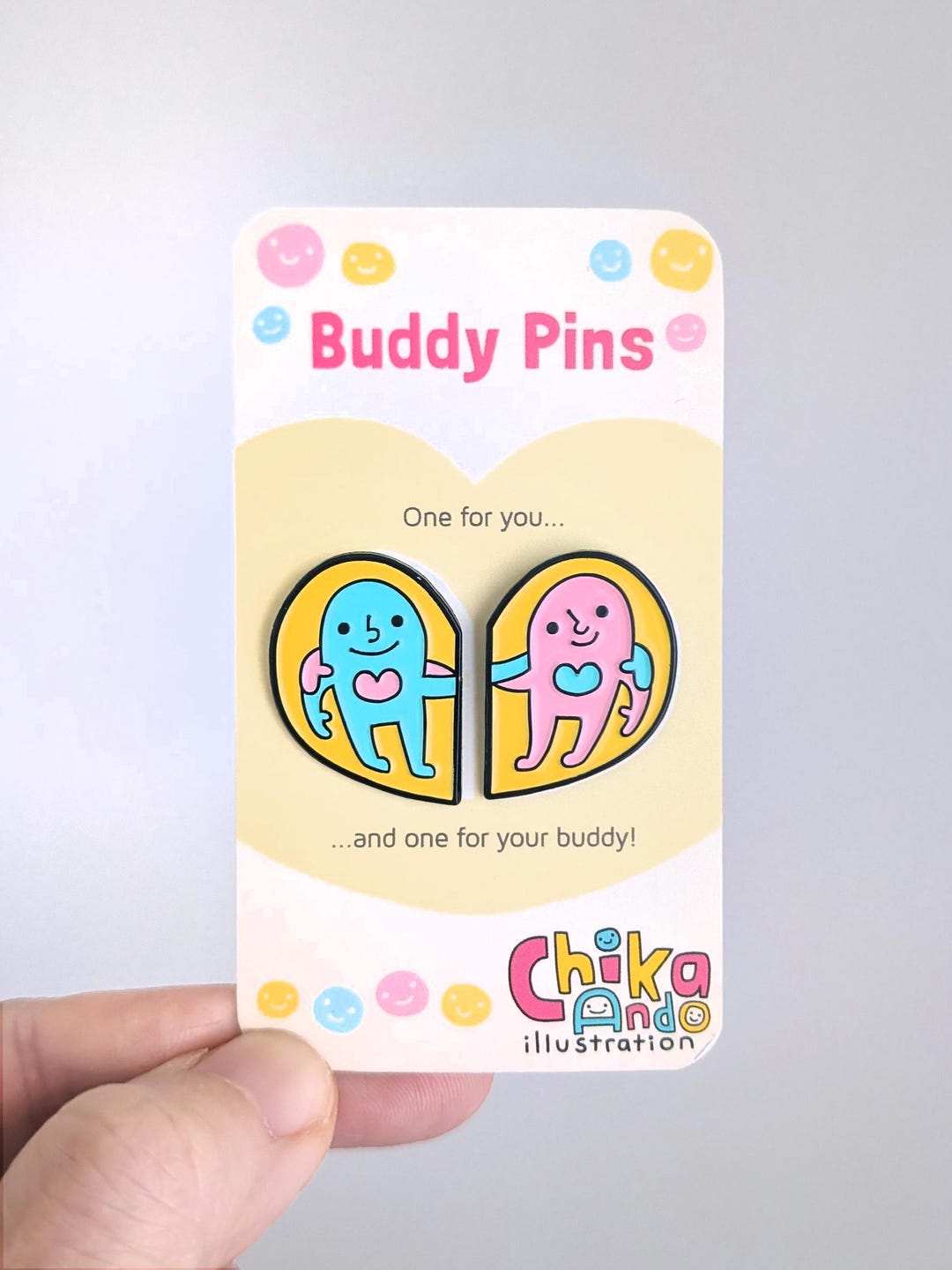 Cute Enamel Pins | Paired Accessory | Cute Design | Best Friends ...