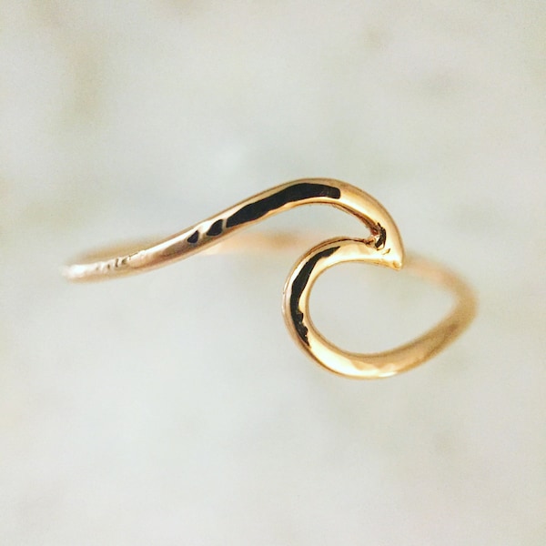 Ocean Wave Ring - Etsy