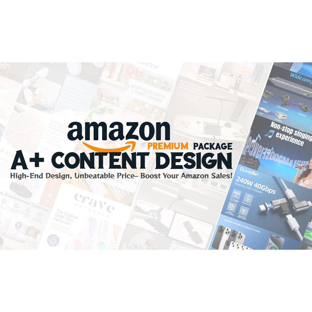 Product A+ Content Design – Flagship Product Package(13 Images) - Etsy