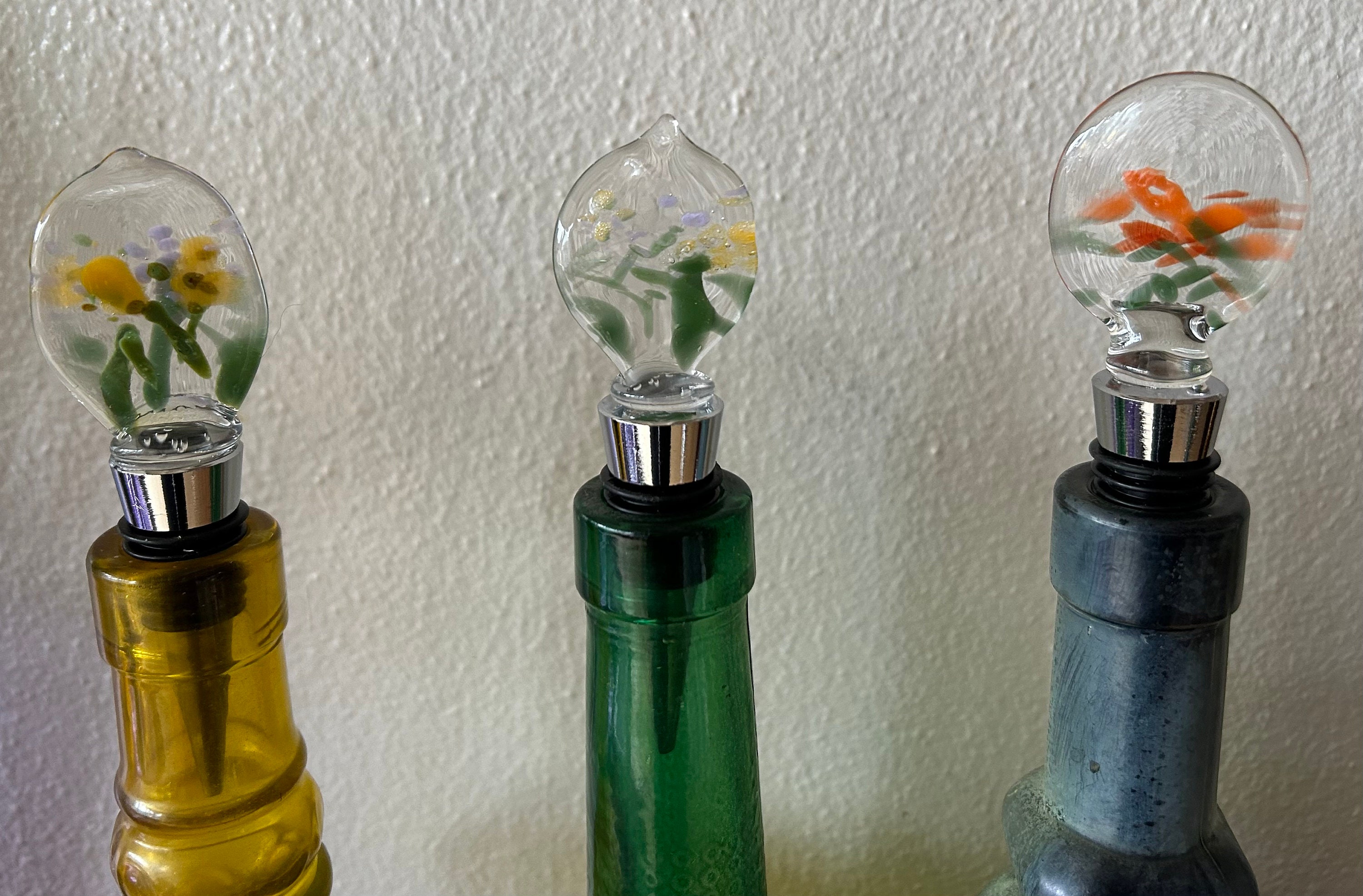 Hand Sculpted Glass Bottle Stopper - Etsy