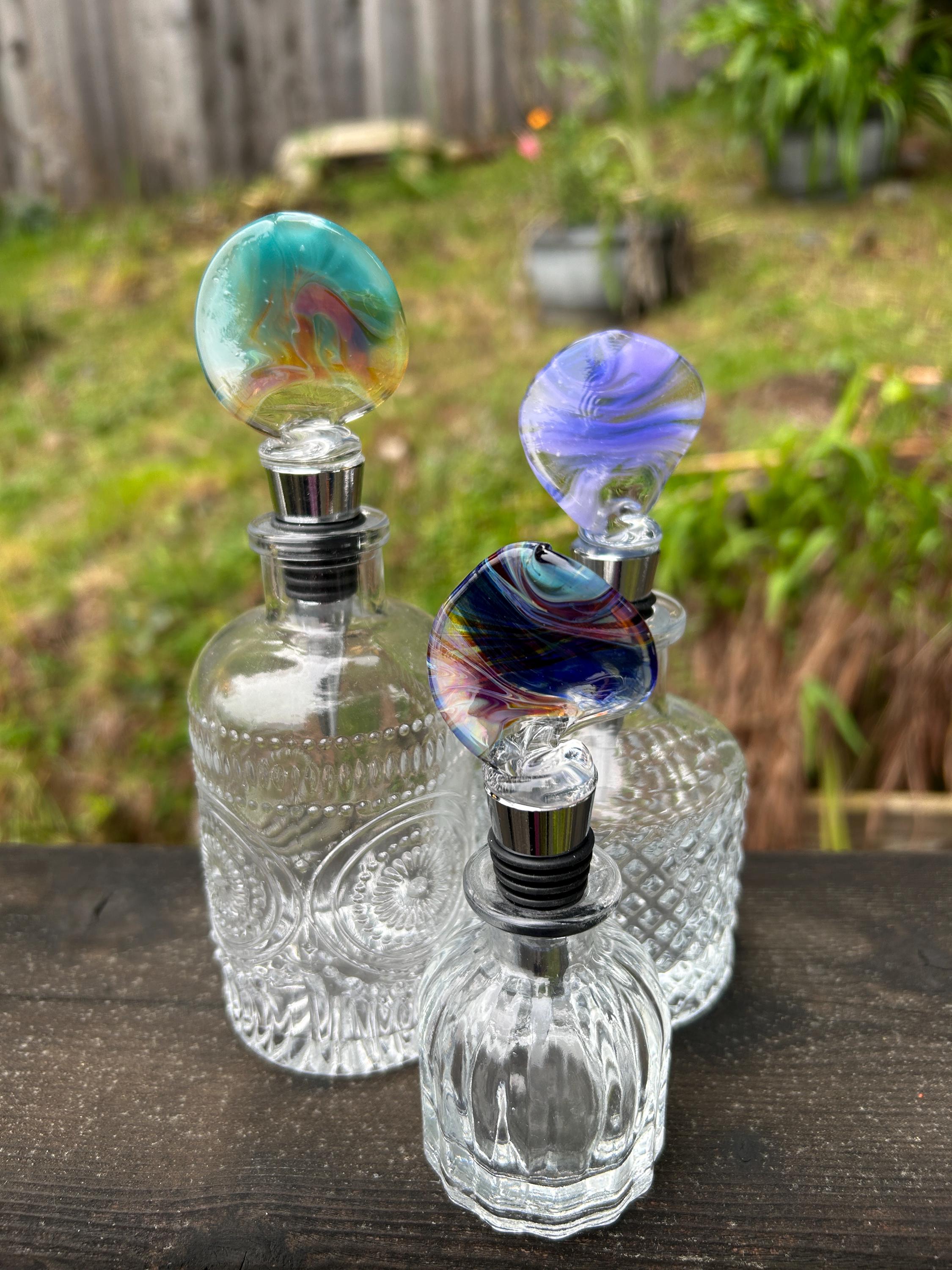 Hand Sculpted Glass Bottle Stopper - Etsy