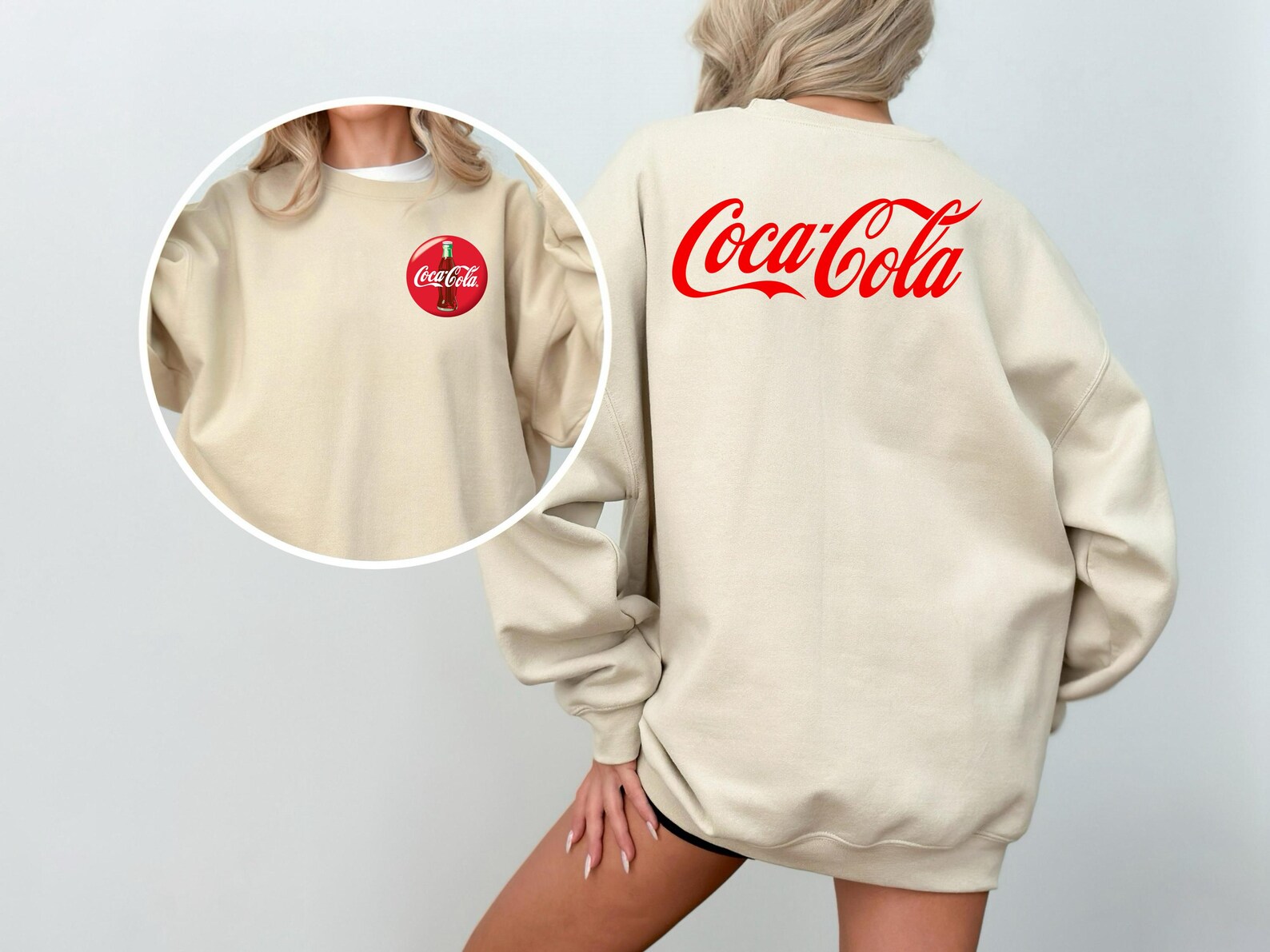 Coca Cola Sweatshirt, Coca Cola Logo Hoodie, Coca Cola Sweatshirt, Coke ...