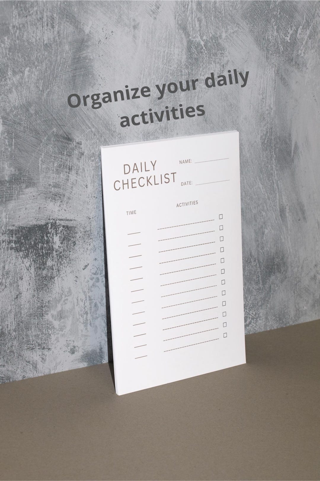 Daily Checklist Printable | Daily Activity Checklist Planner | PDF - Etsy
