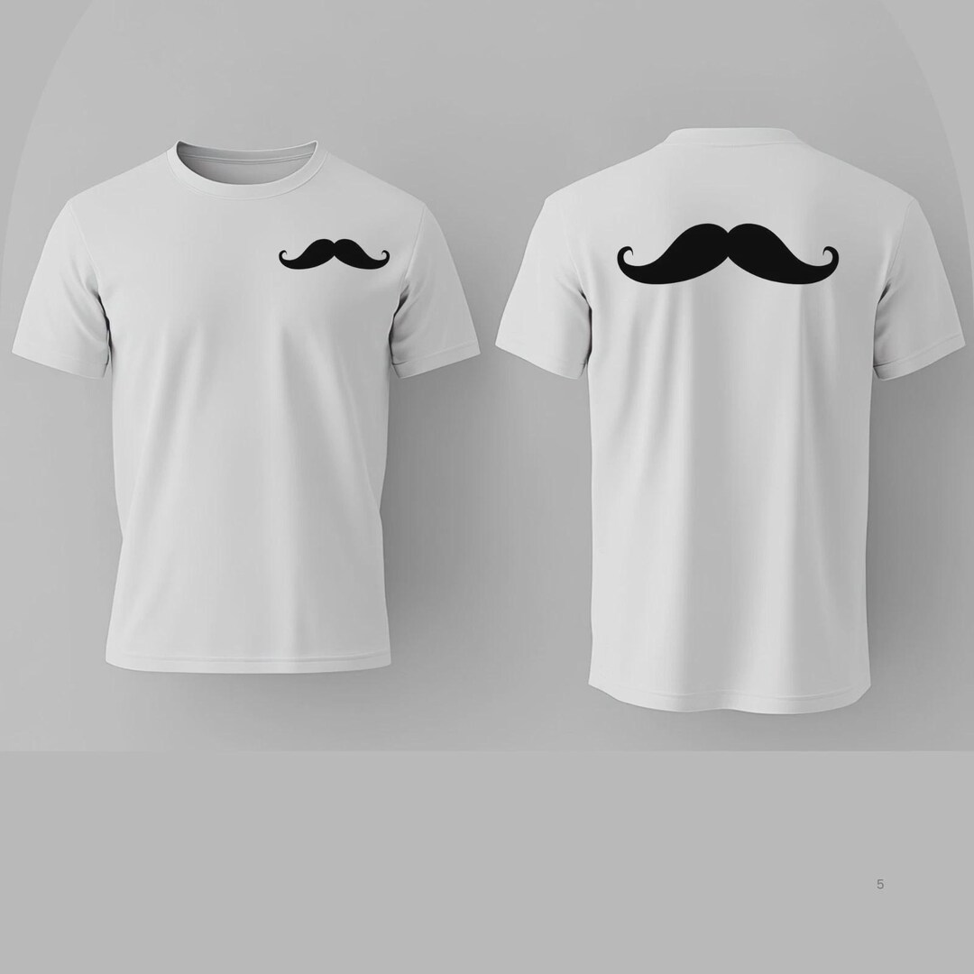 Black Mustache Embroidered Patch Iron on Sew on Classic Moustache ...