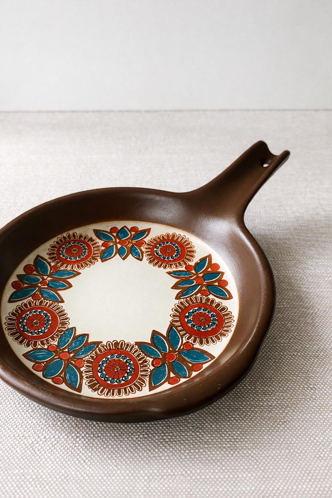 Vintage Figgjo Astrid Flameware Pouring Pan, Norwegian Ceramic Skillet ...