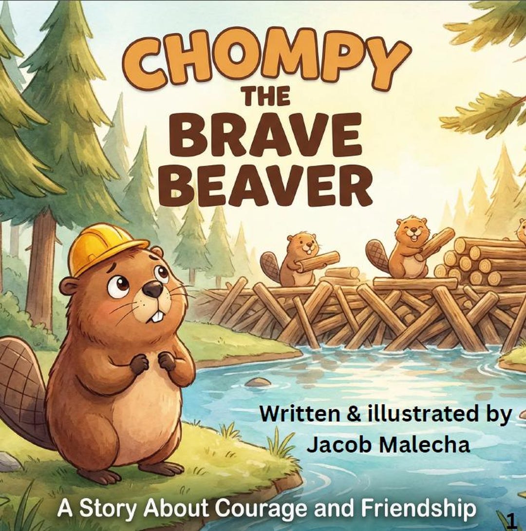 Chompy the Brave Beaver | Kids' Friendship Story - Etsy