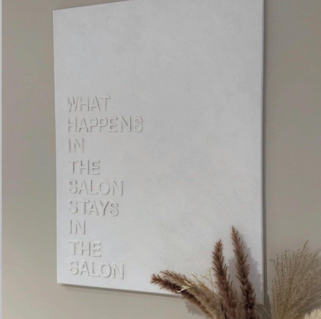 Quote 3D Bespoke Textured Canvas | Any Personalisation - Etsy
