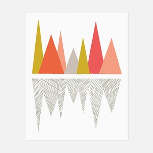 Modern Art Vertical / Minimalist Geometric Art Print / Large - Etsy